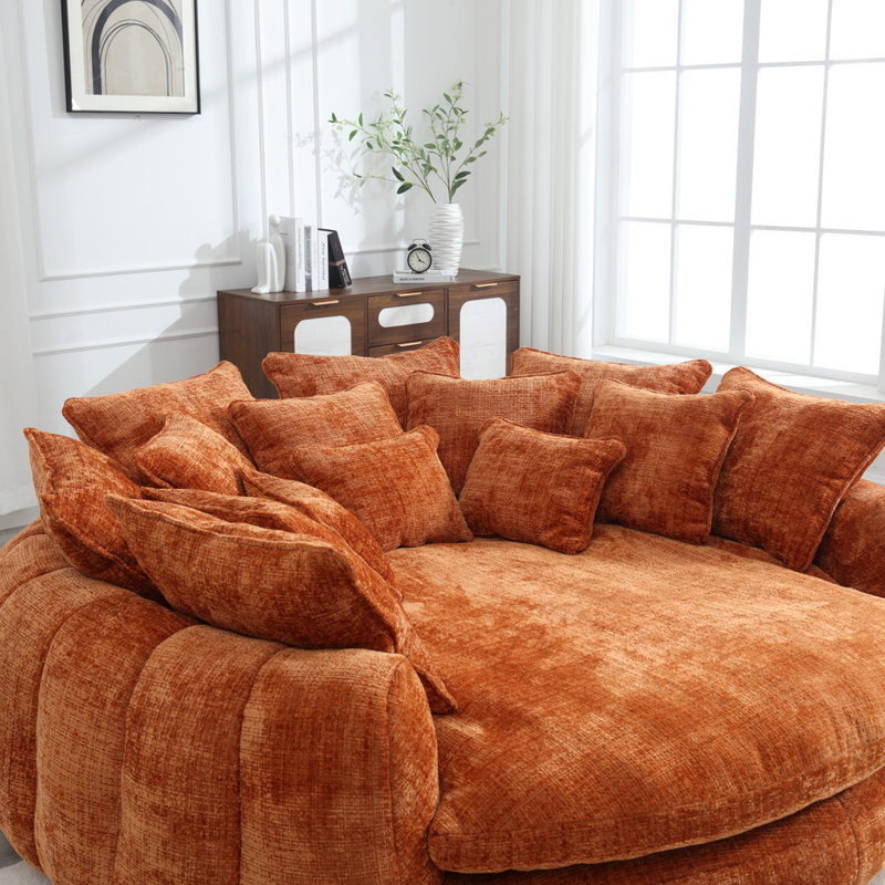 Orren Ellis Comfortable double loaf sofa bed, oversized sofa bed with ...