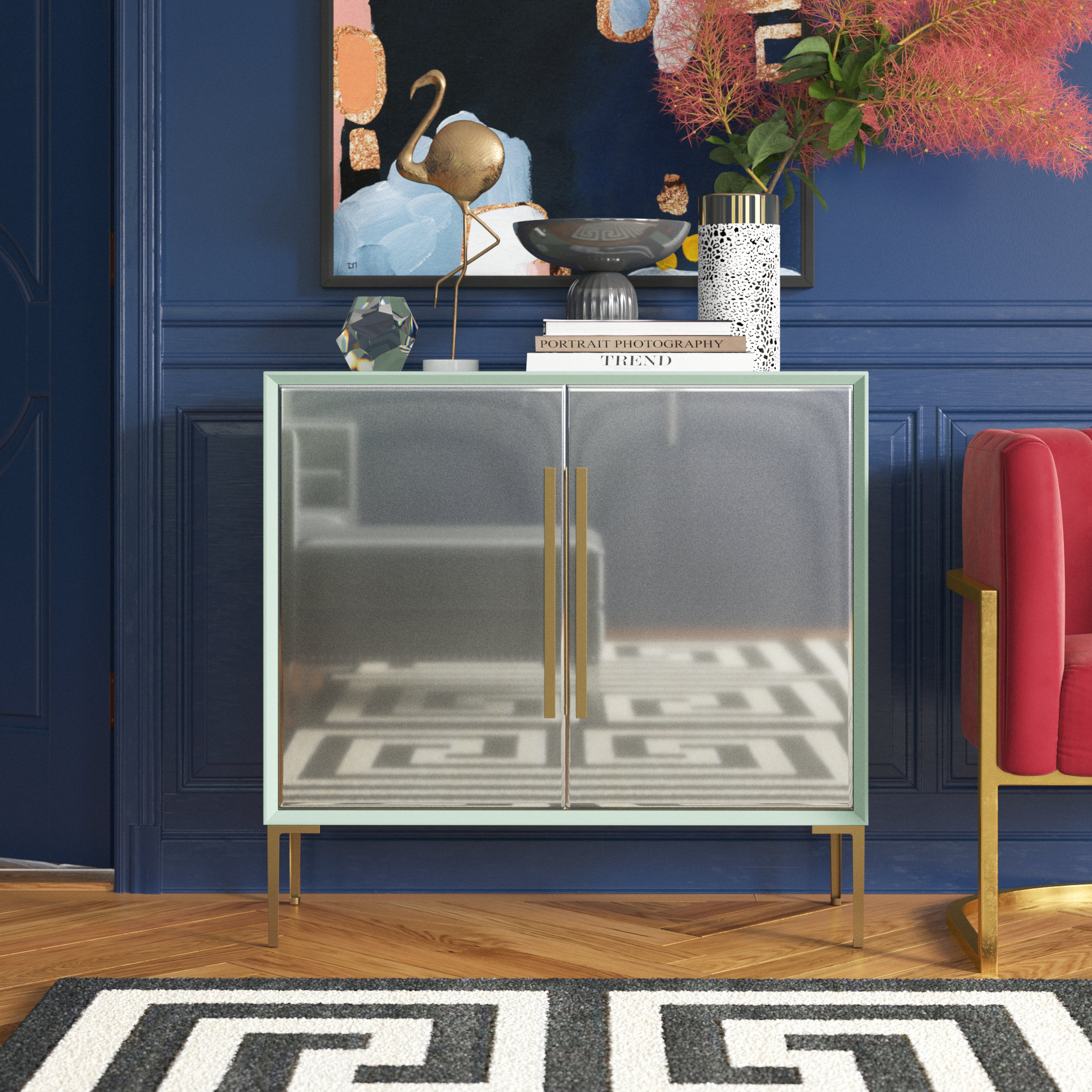 510 Design Buffet décoratif en laiton 2 portes et Commentaires ...