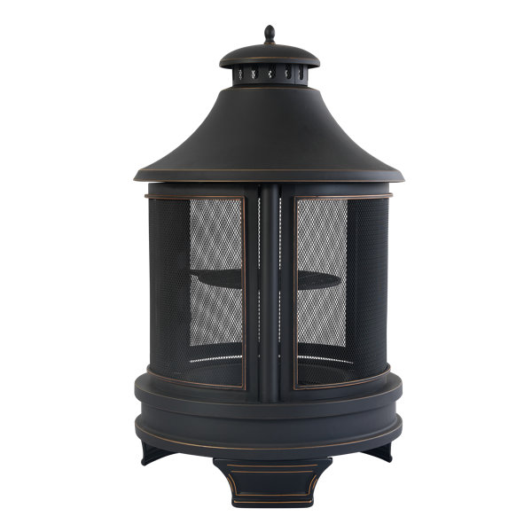 Darby Home Co Garden Metal Outdoor Heating Furnace For Backyard 2 In 1 ...