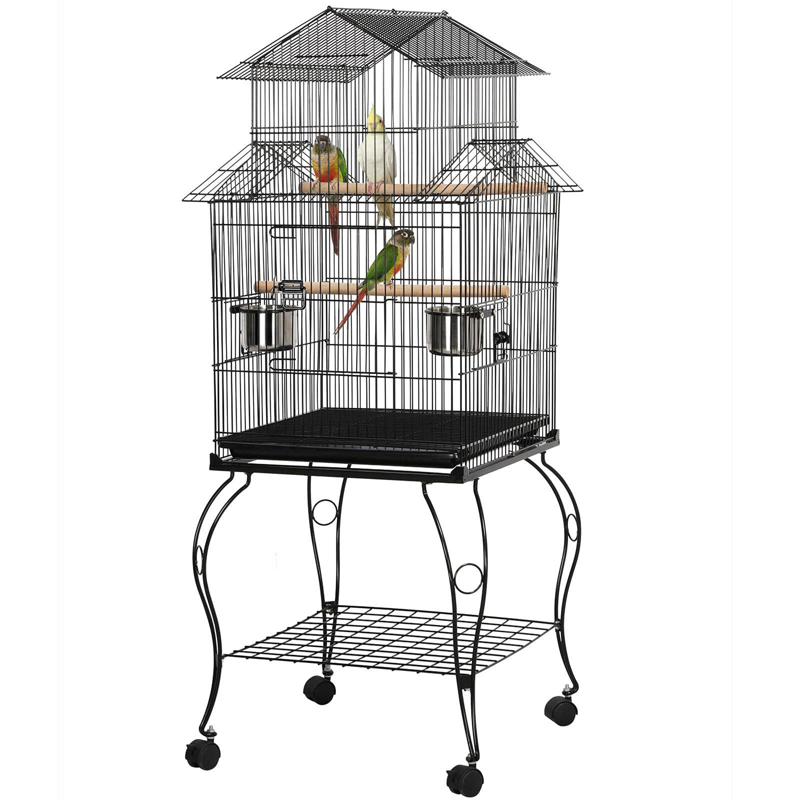 Tucker Murphy Pet™ Gadbois 55'' Iron Pointed Floor Bird Cage with ...