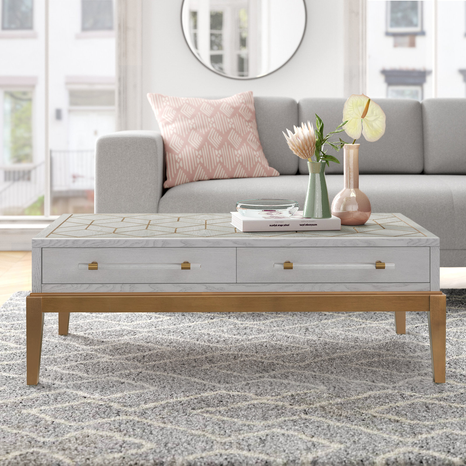 Mercury Row® Updegraff Contemporary Rect Coffee Table "& Reviews" | Wayfair