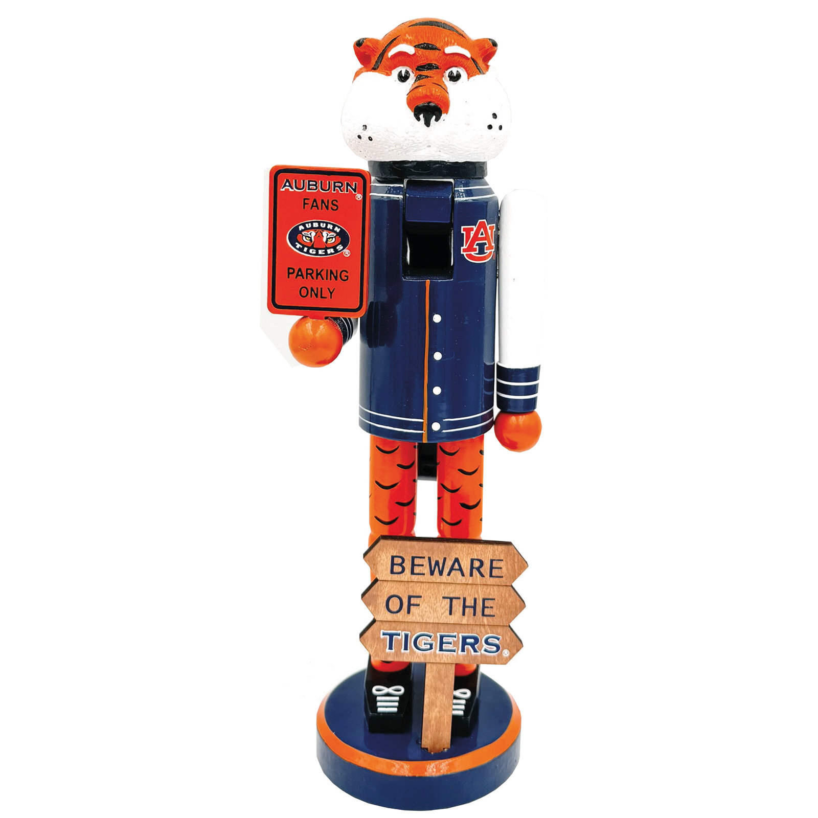Santa's Workshop 12” Auburn Beware of the Tigers Nutcracker | Wayfair
