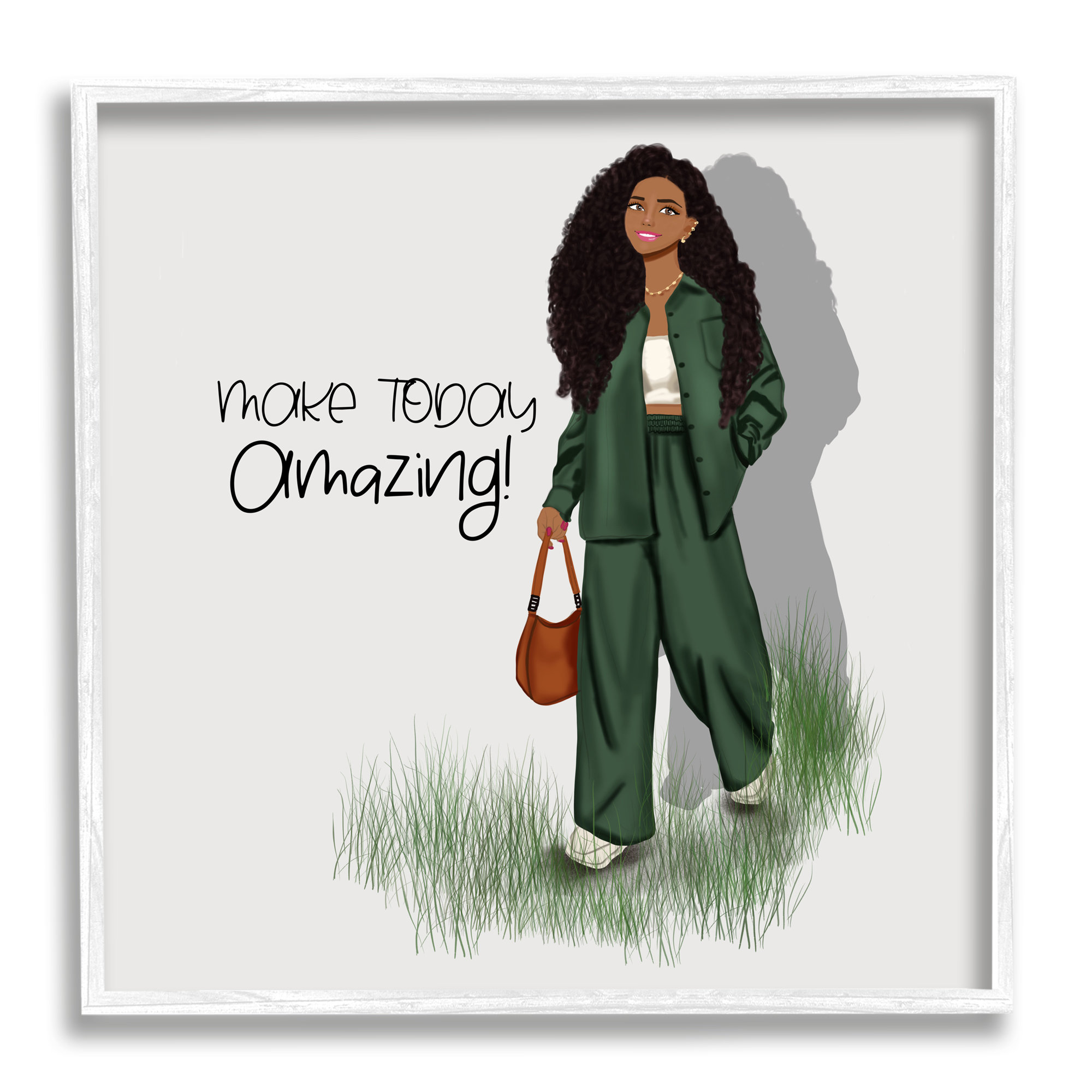 Stupell Industries Make Today Amazing Fashionista Framed On Wood by ...