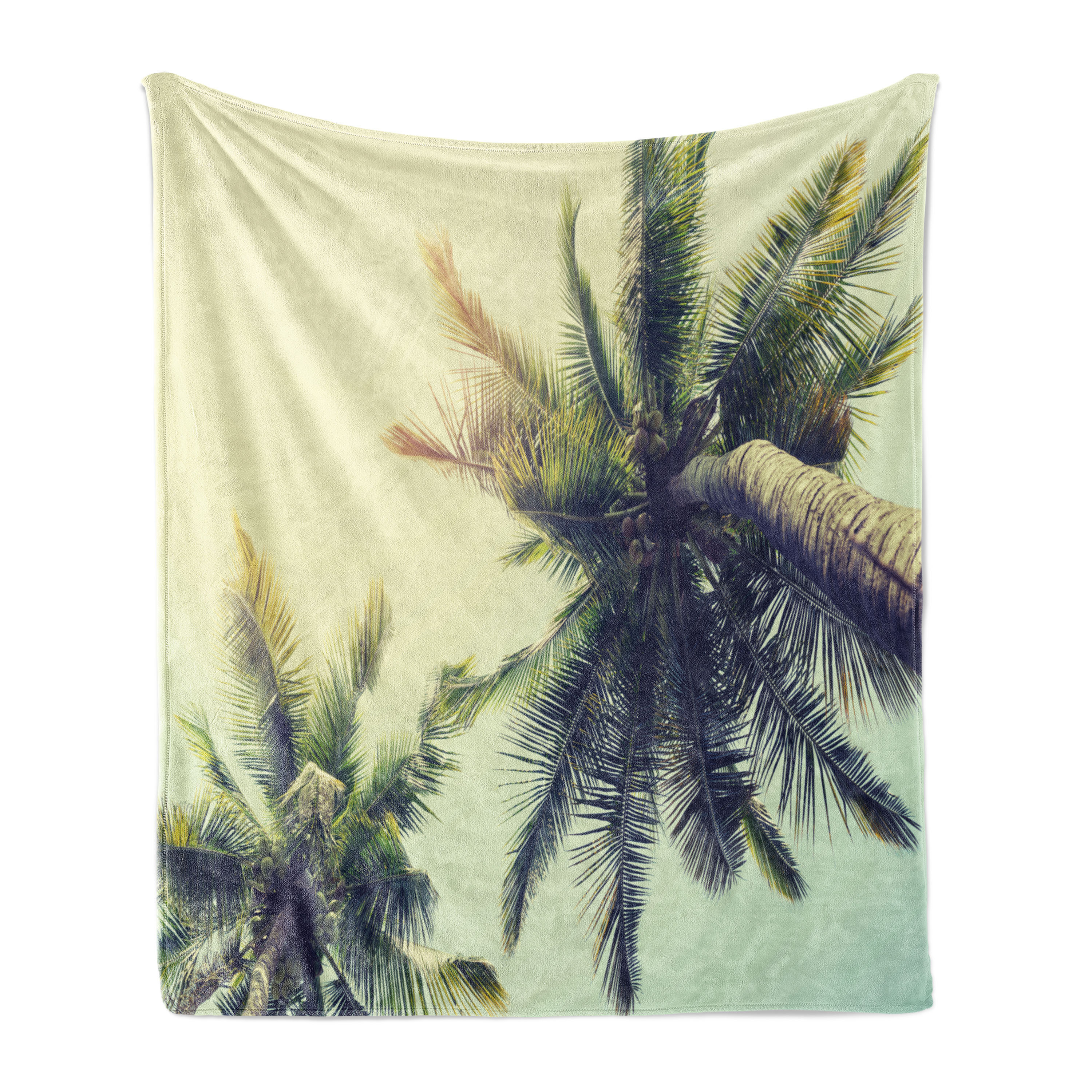 Ambesonne Palm Tree Fleece Throw Blanket 36559 | Wayfair