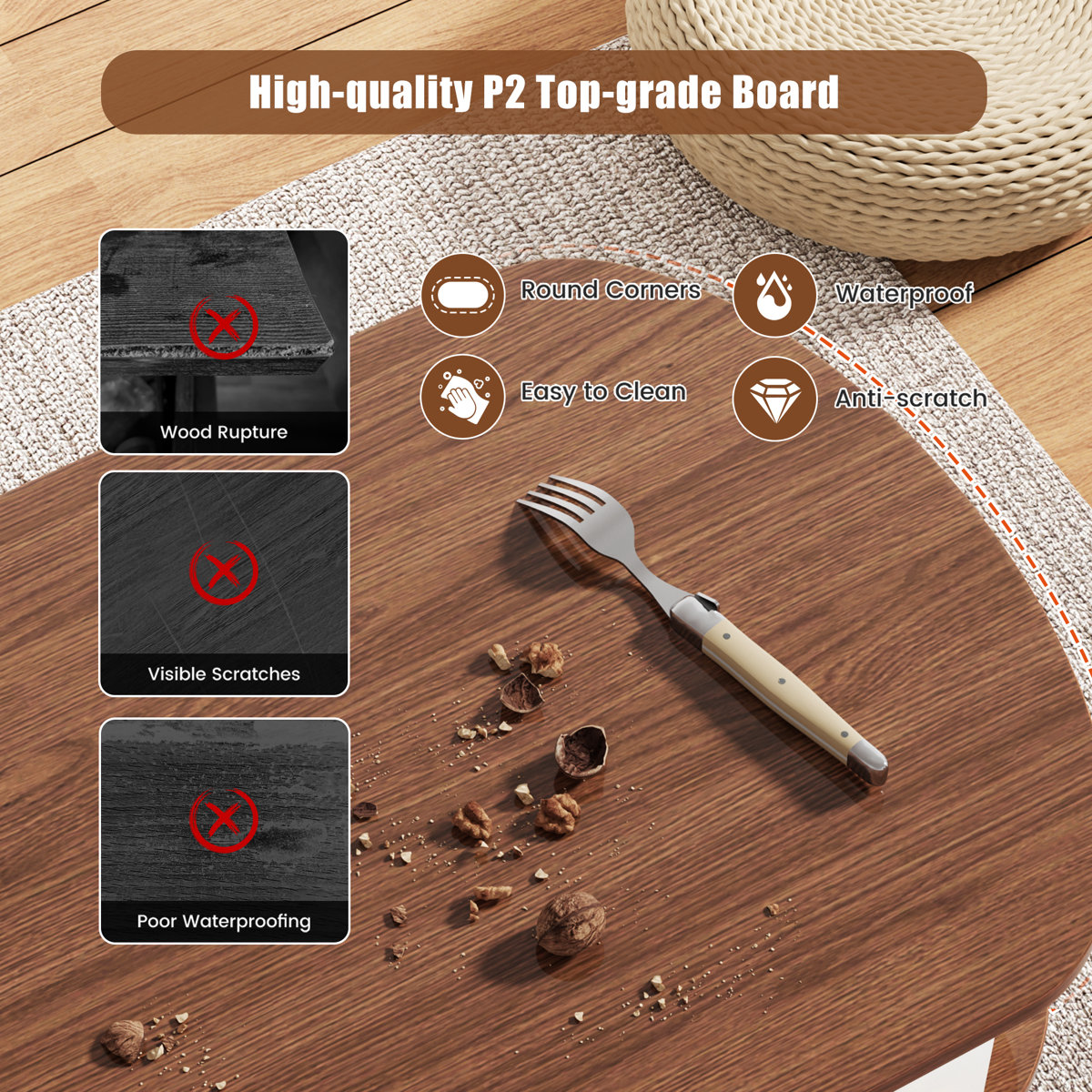 Mercer41 Molter 48" Oval Lift Top Coffee Table With Storage Open Shelf ...