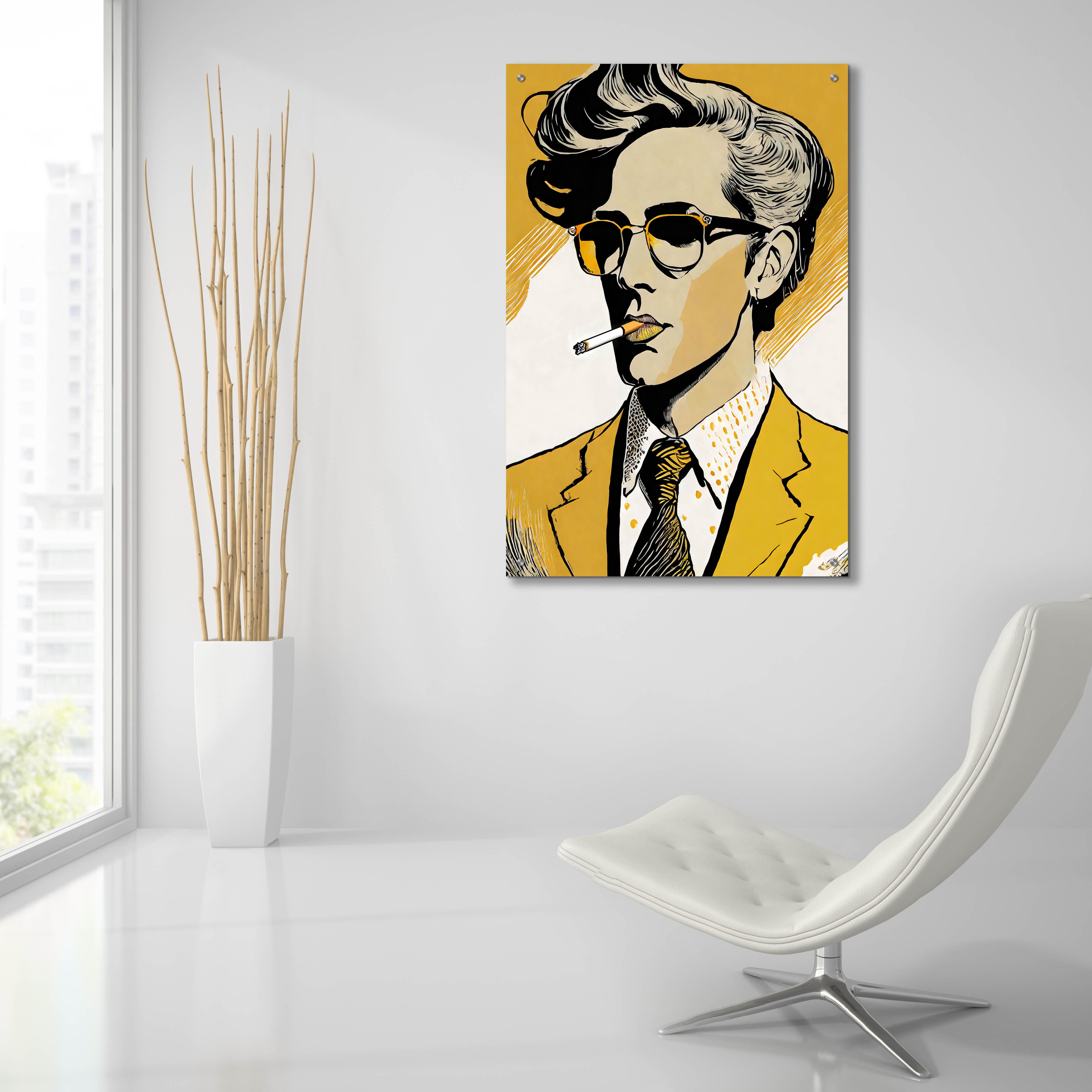 Winston Porter 'Cigarette Man' by Andreas Magnusson Acrylic Glass Wall ...