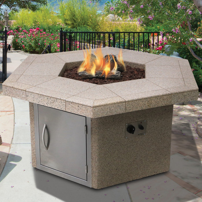 Cal Flame 25" H Propane Outdoor Fireplace | Wayfair