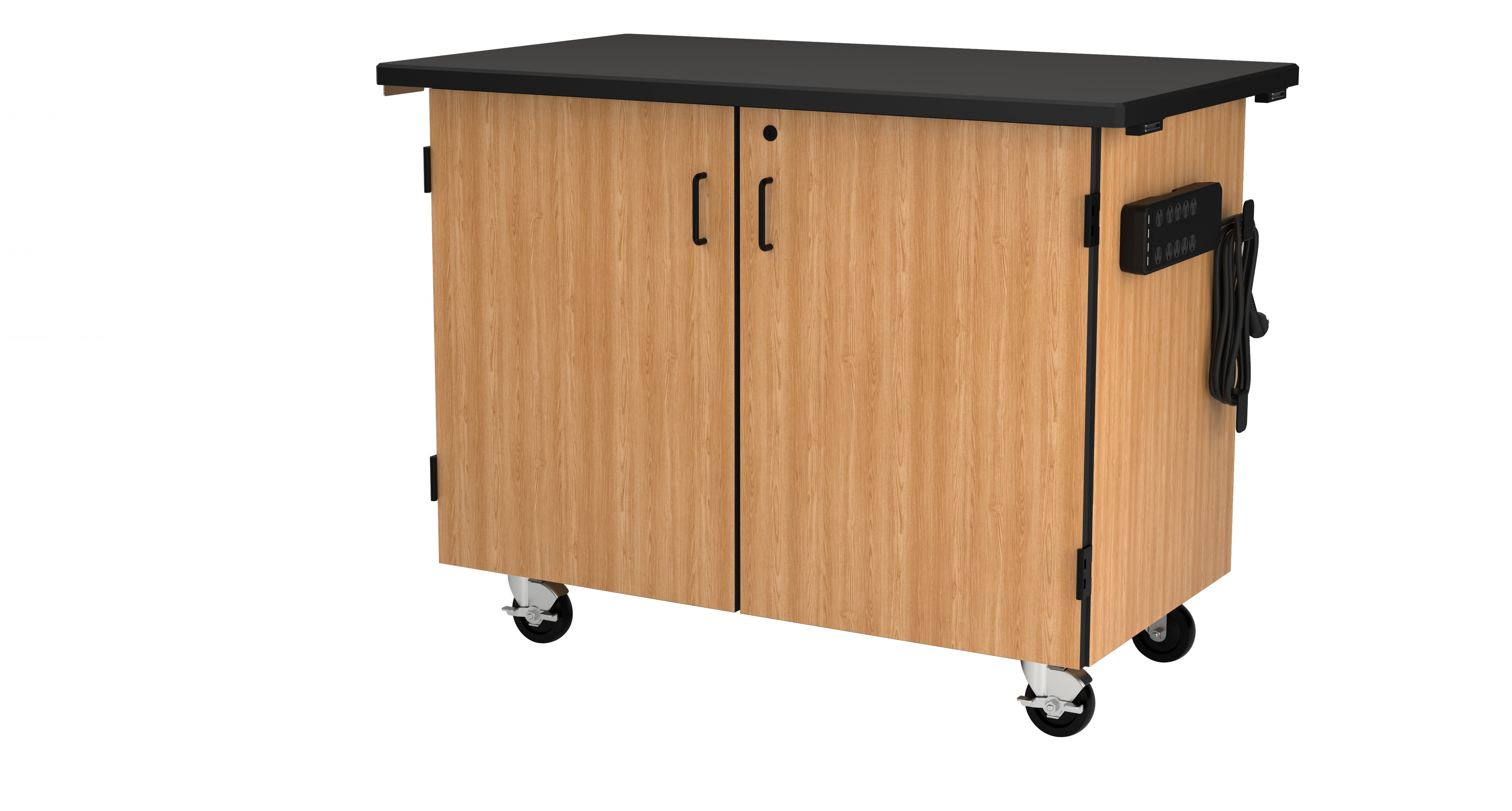 National Public Seating Mobile Science Cart with Inner Drawers and ...