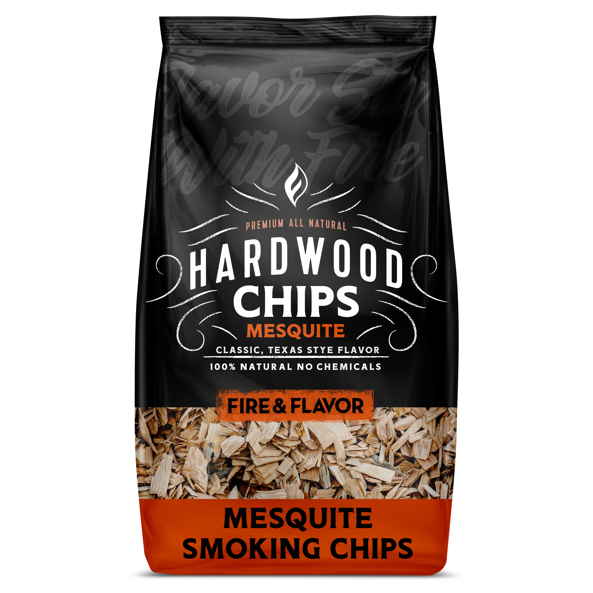 Fire & Flavor Premium All Natural Mesquite Smoking Chips, 2 Pounds ...