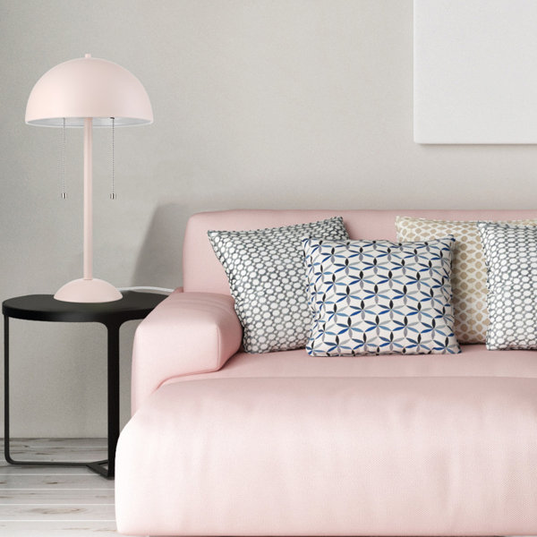 Latitude Run® Ailaigh 21" 2-Light Matte Pink Desk Lamp & Reviews | Wayfair