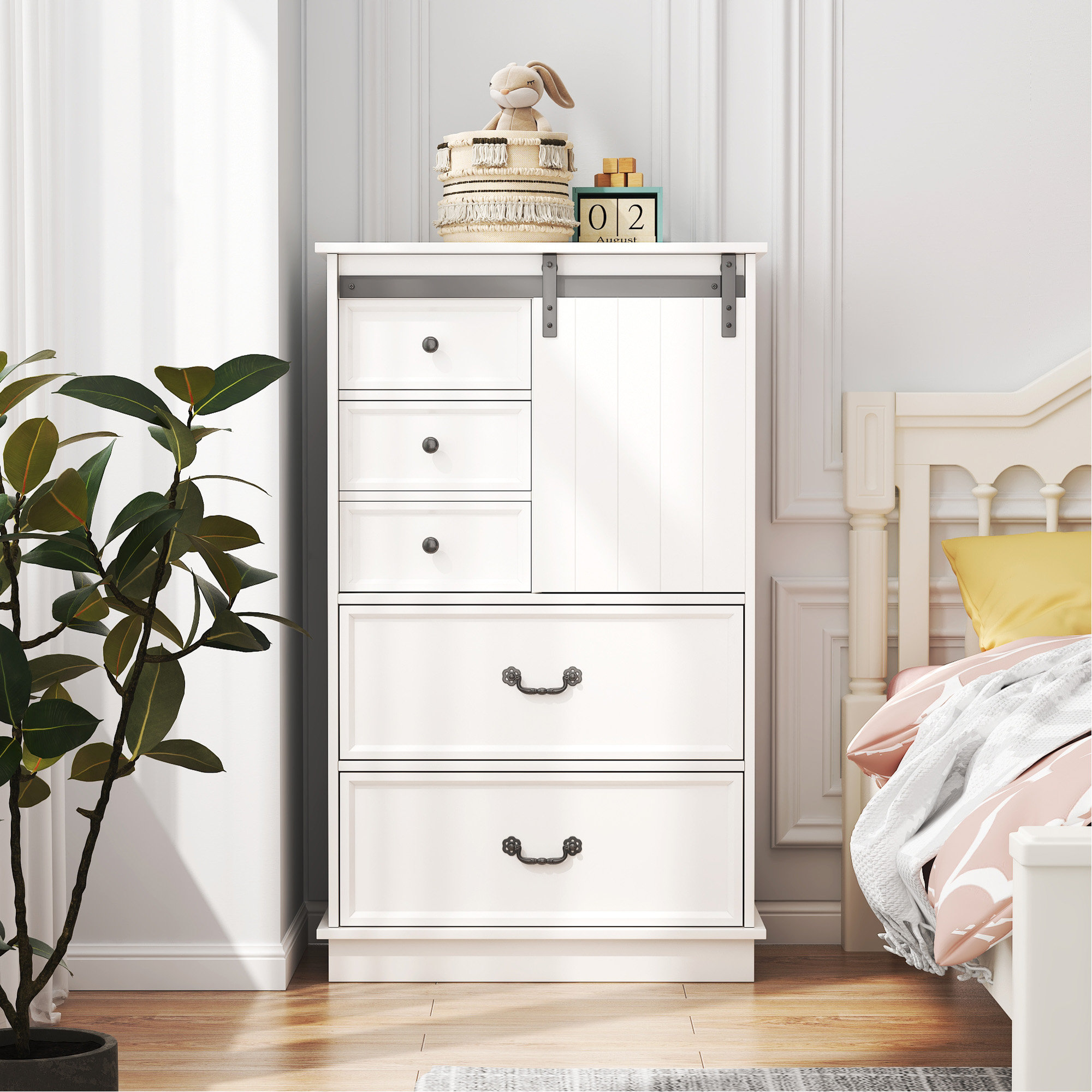 Gracie Oaks Versatile Multi-Drawer Chest For Bedroom And Living Room ...