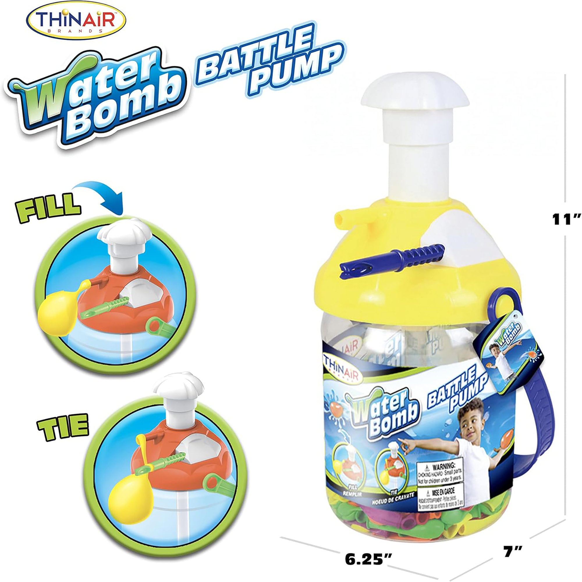 Thin Air Brands Scooba Duck: Water Bomb Battle Pump - 300 Balloons ...