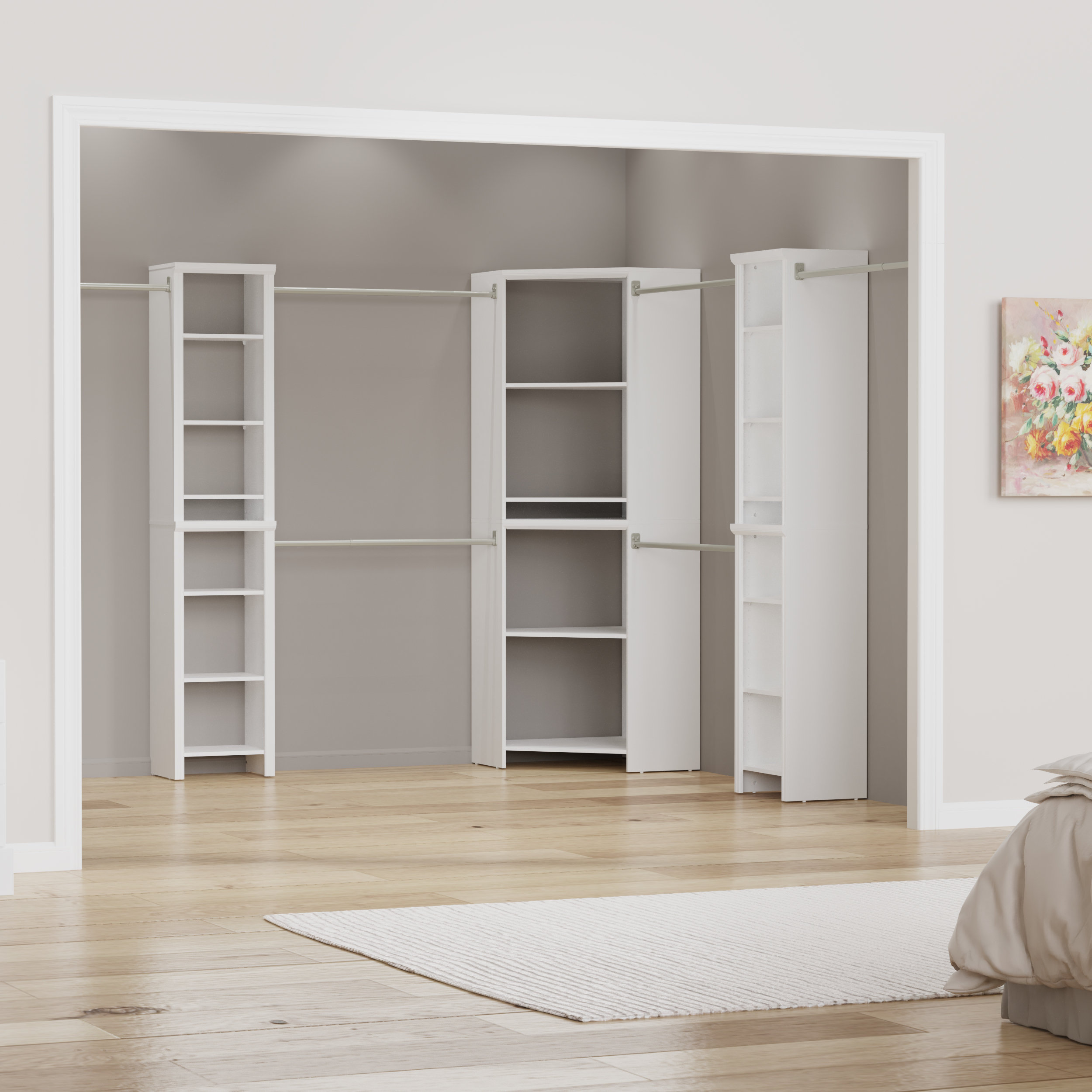ClosetMaid Impressions Closet Towers With Corner Unit Tower & Reviews ...