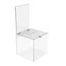 FixtureDisplays 10 x 10 x 21" Clear Transparent Donation Box Suggestion ...