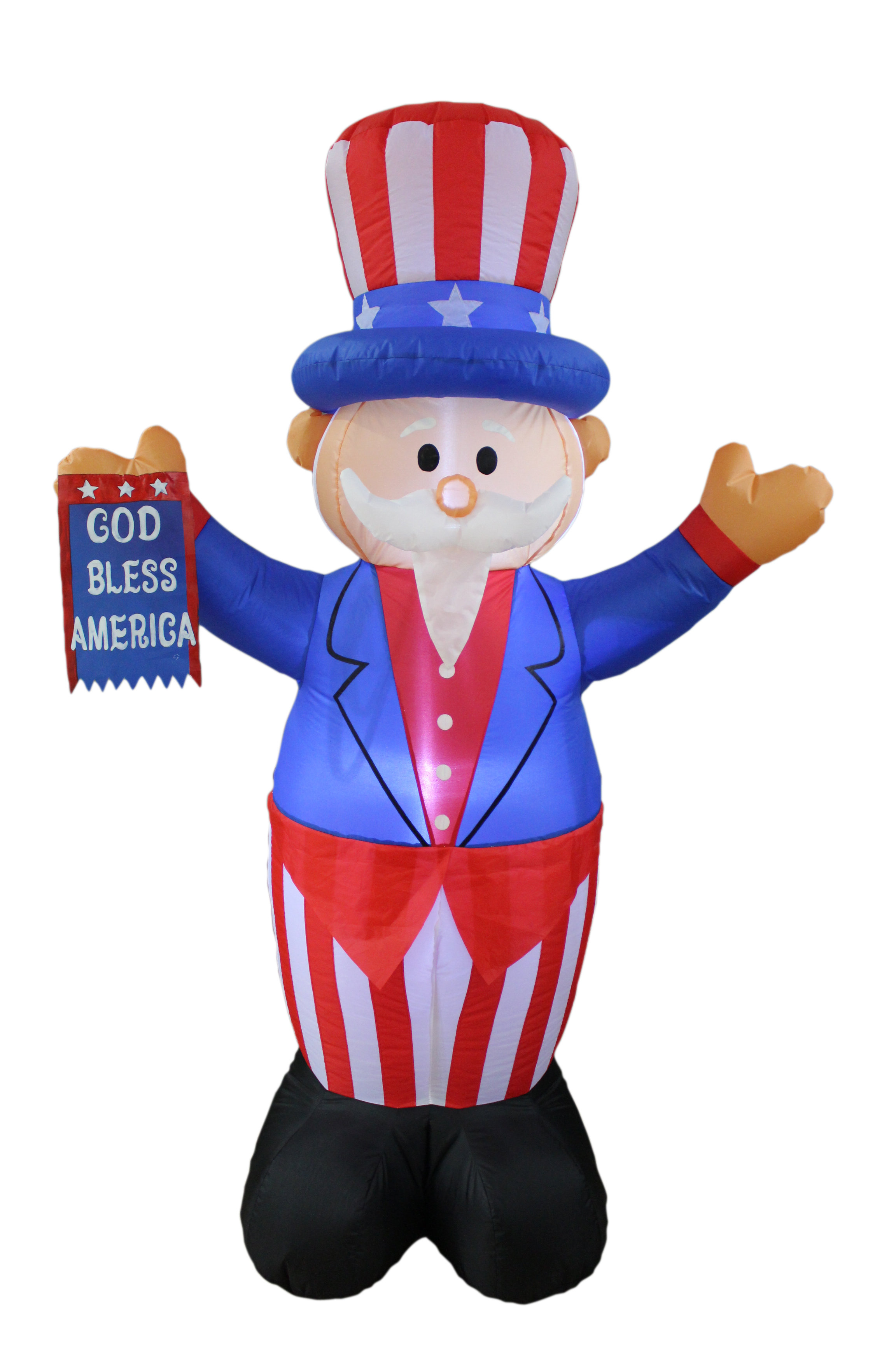 BZB Goods 6 Foot Tall Lighted Patriotic Independence Day 4th of July ...