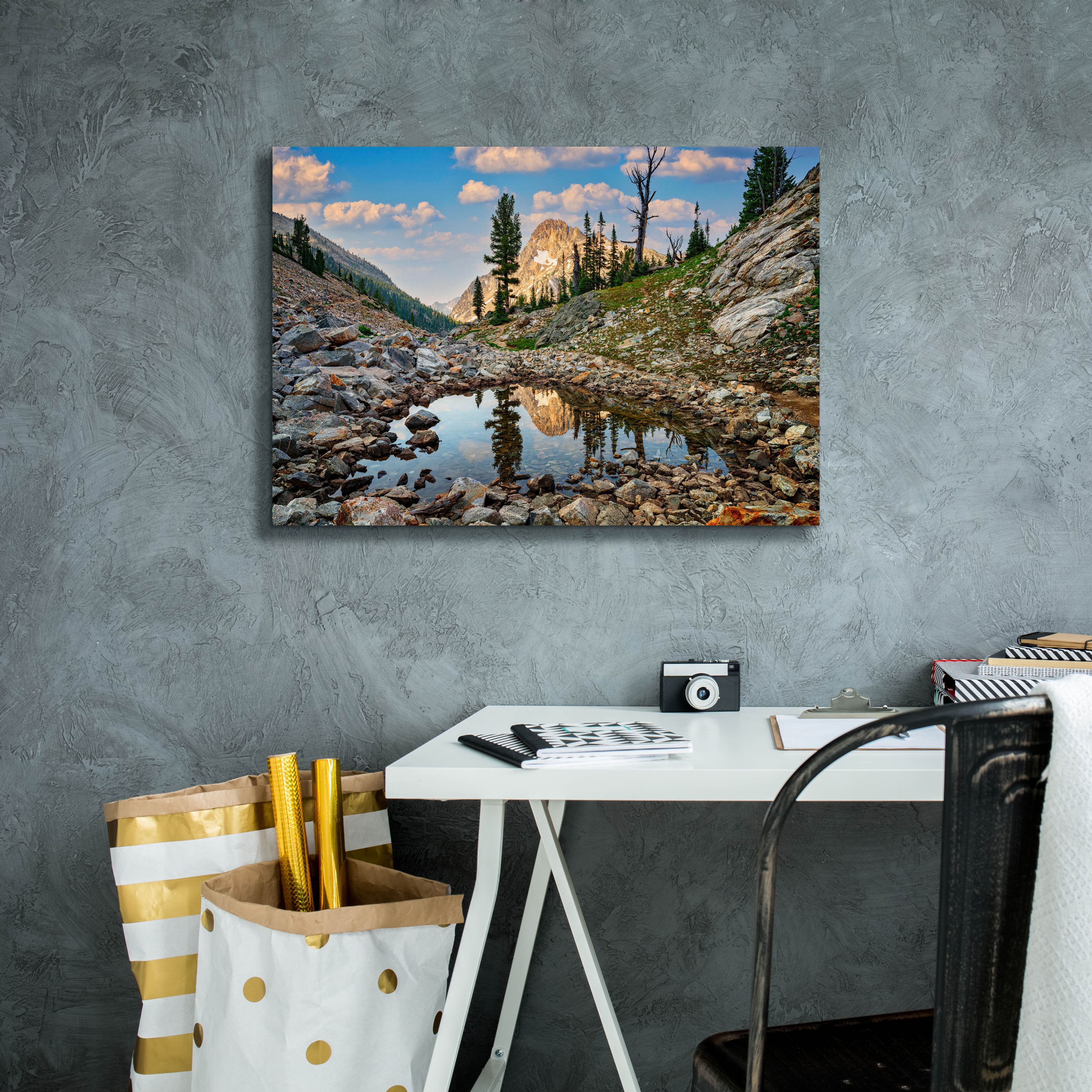 Millwood Pines 'Mount Regan Reflection' by Rick Berk Canvas Wall Art ...
