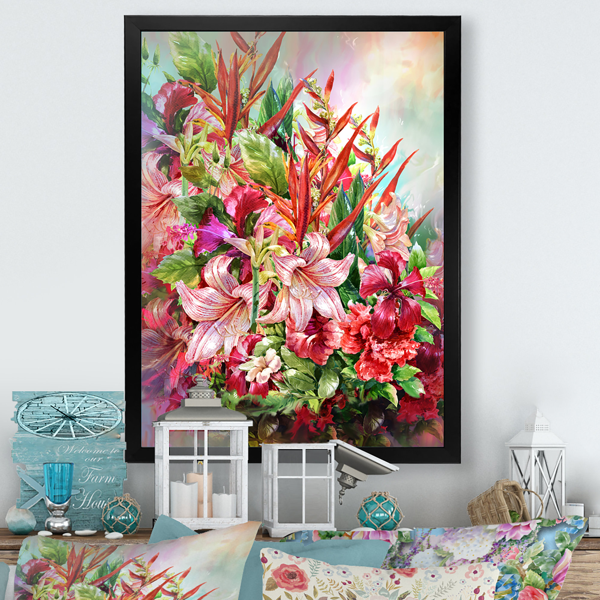 Bay Isle Home Vintage Muticolored Spring Flowers VIII - Traditional ...