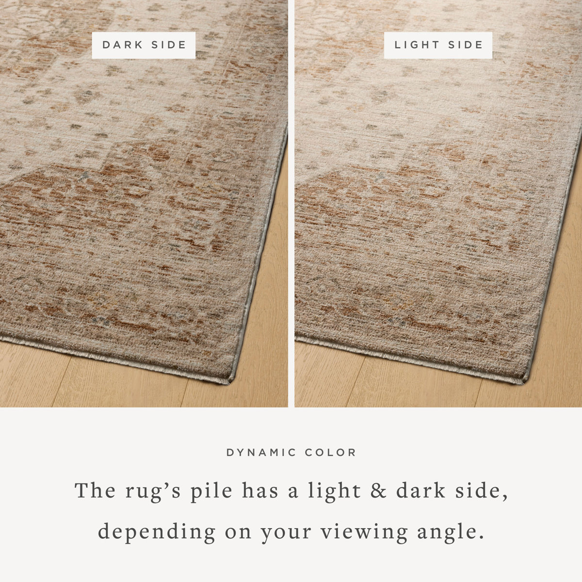 Magnolia Home by Joanna Gaines x Loloi Junie Natural / Clay Area Rug ...
