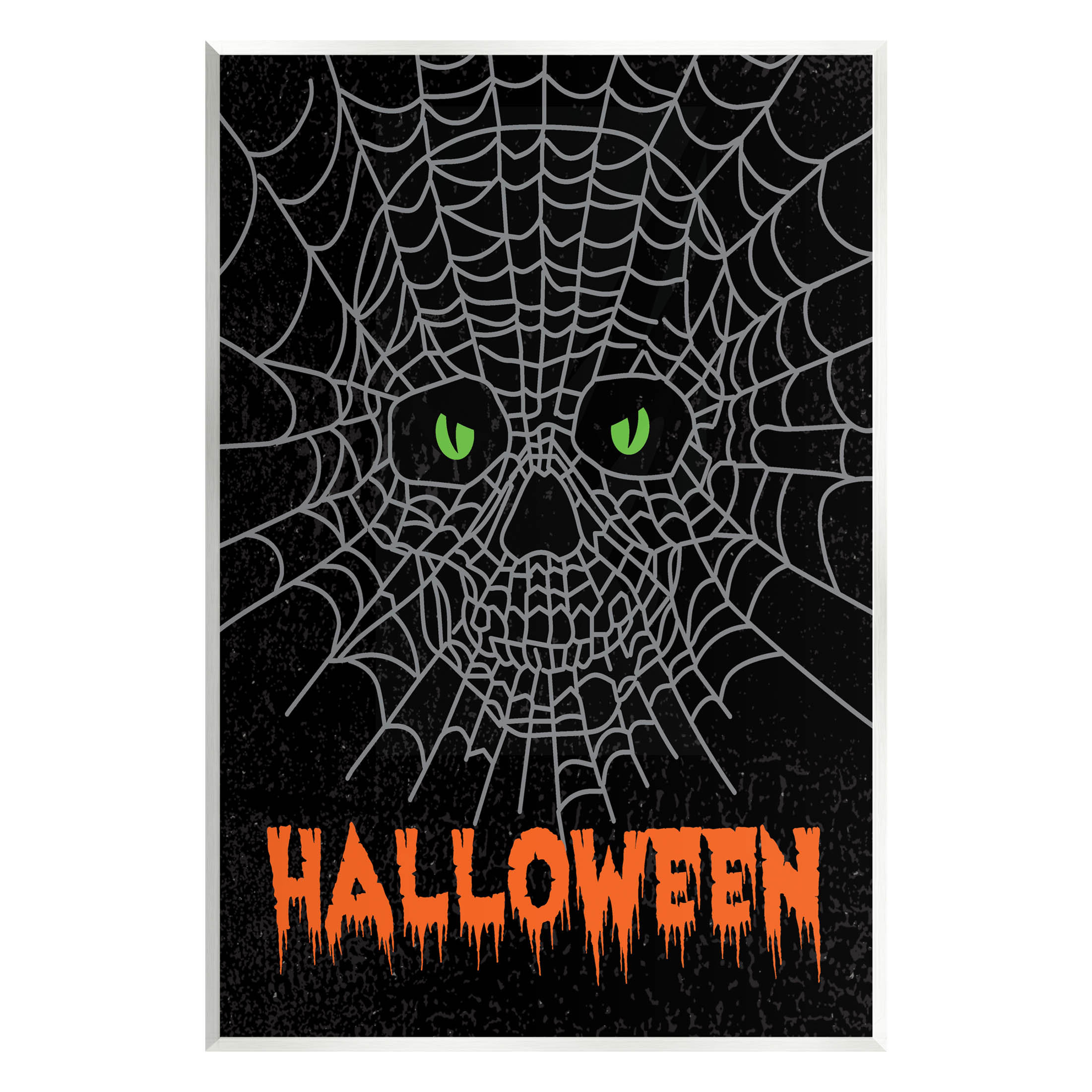 The Holiday Aisle® Spooky Halloween Spider Web Skull by Linda Birtel ...