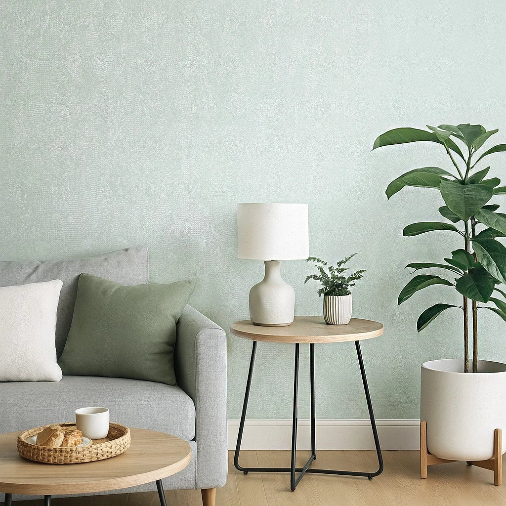 Everly Quinn Grayish Green-gray Rose Gold Distressed Fish Scale Plaster ...