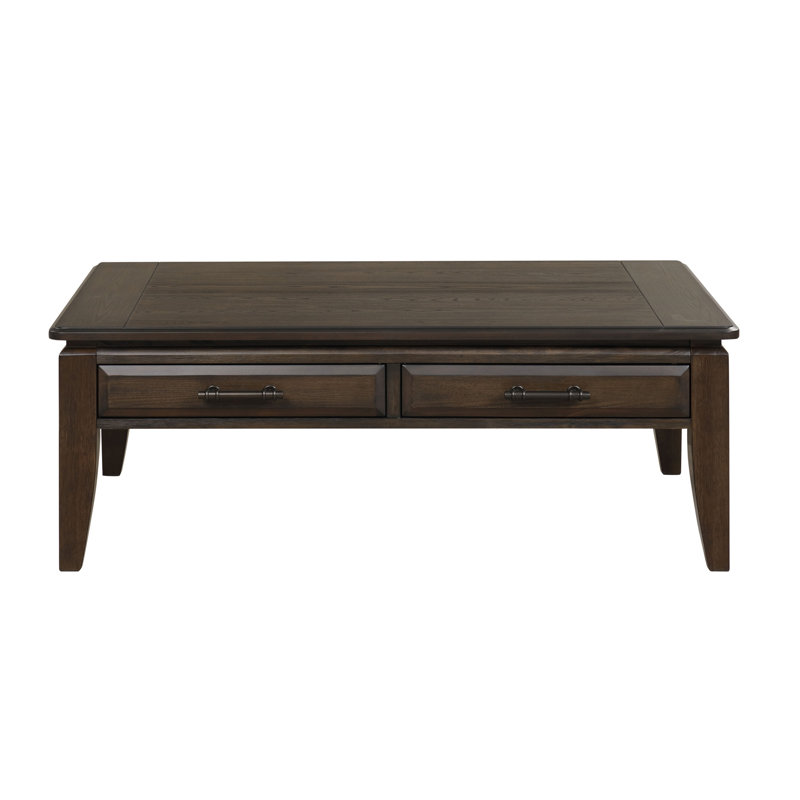 Lark Manor™ Mahogany Traditional Cocktail Table With Storage And Side ...
