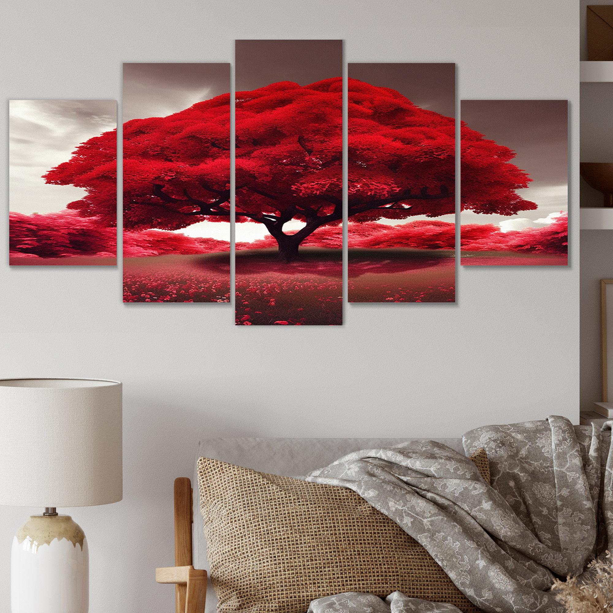 Ivy Bronx Most Beautiful Yellow Tree In The Countryside I - Landscape ...