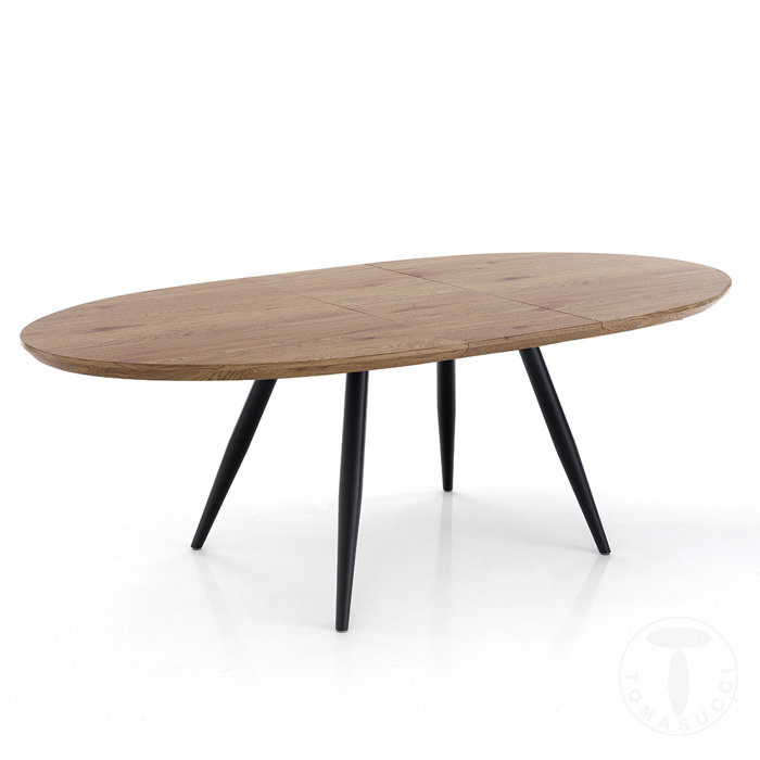 17 Stories Amalah Extendable Solid Oak Dining Table | Wayfair.co.uk