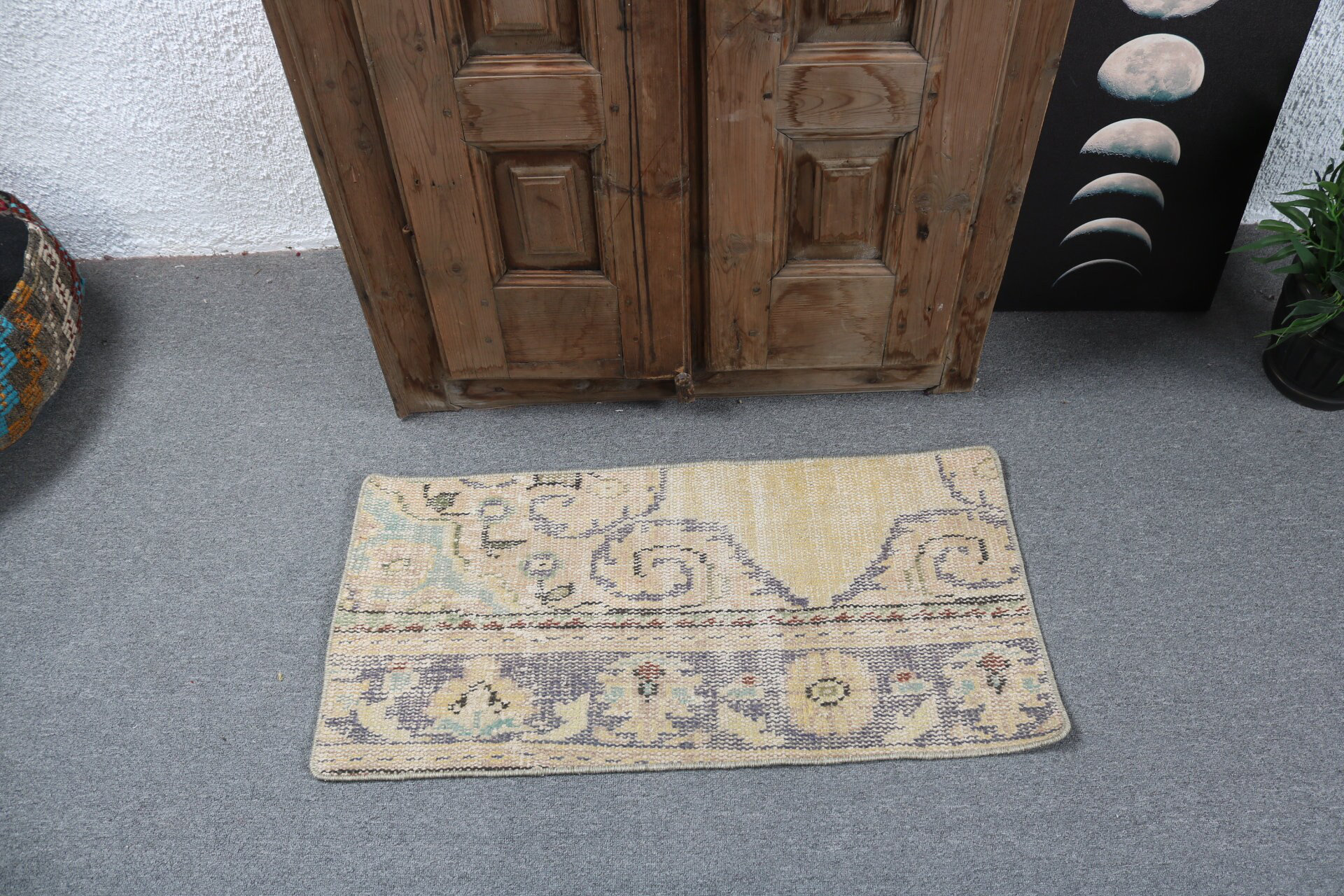 Bungalow Rose Handcrafted Vintage Turkish Mat with Intricate Boho Chic ...