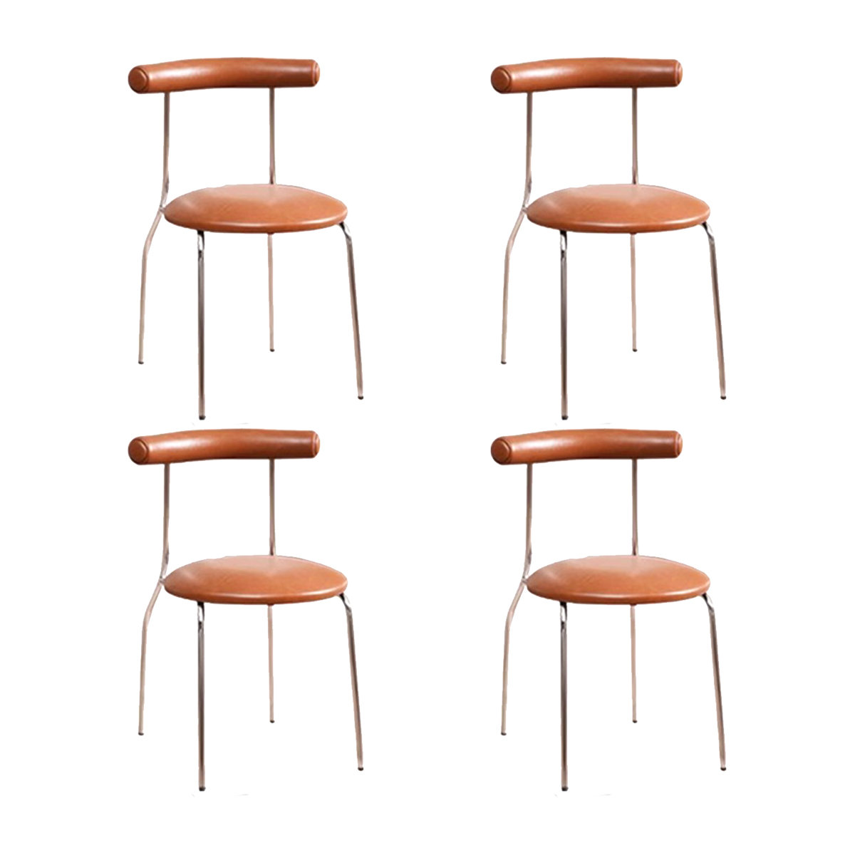 MRzenghong Creative stainless steel dining chair for home use | Wayfair