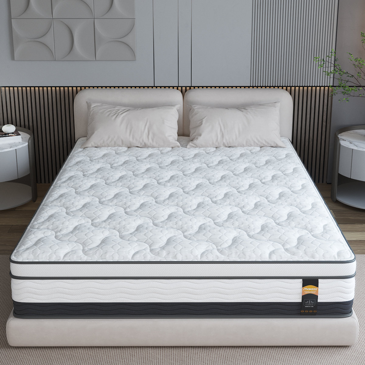 Alwyn Home Calipatria 12'' Medium Hybrid Mattress Pocket Spring ...