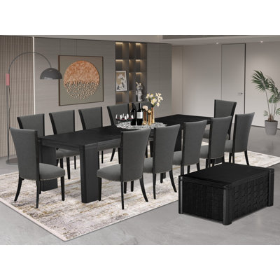 13 piece square dining set