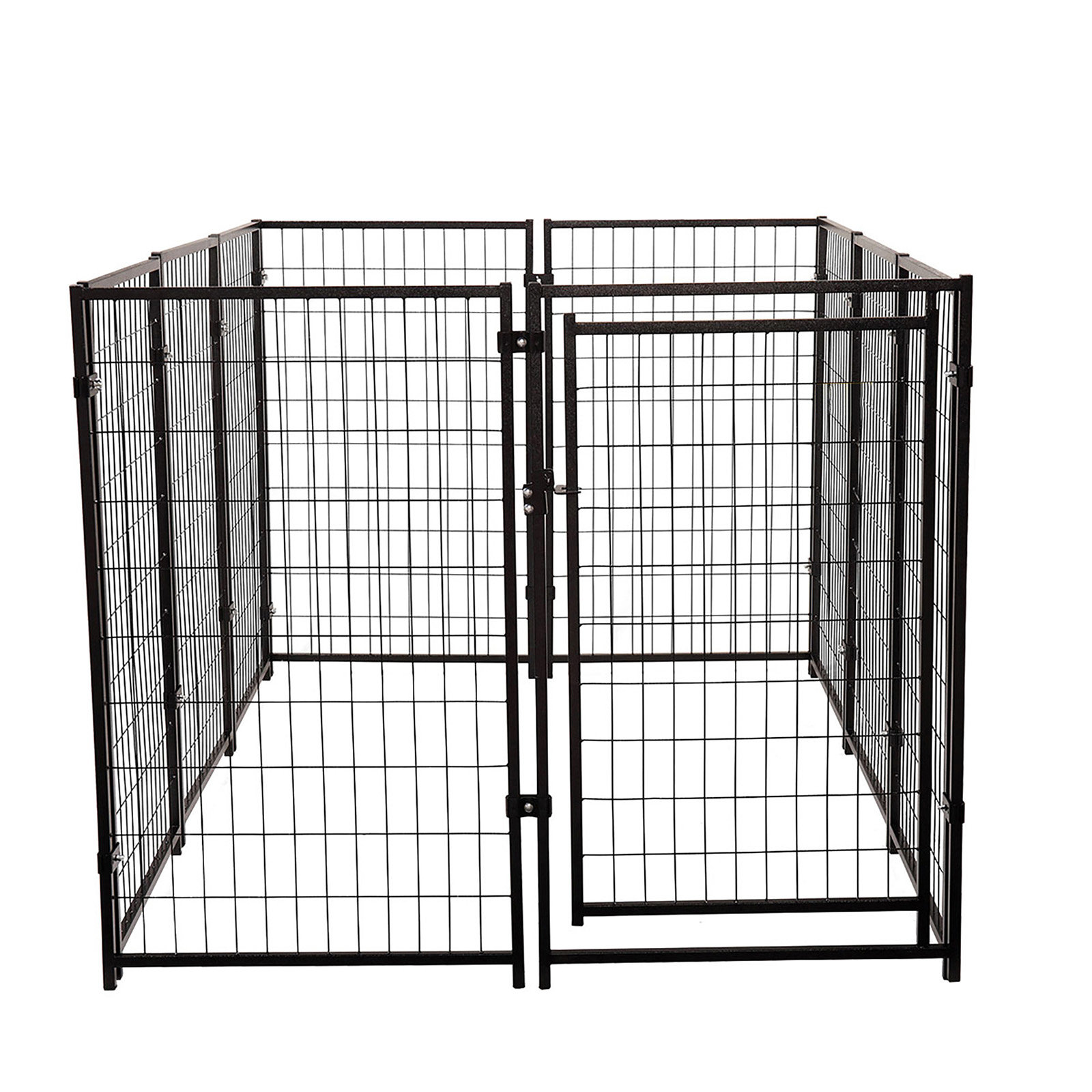 coziwow 10-Piece Large 47''H Outdoor Heavy-Duty Metal Dog Fence Kennel ...