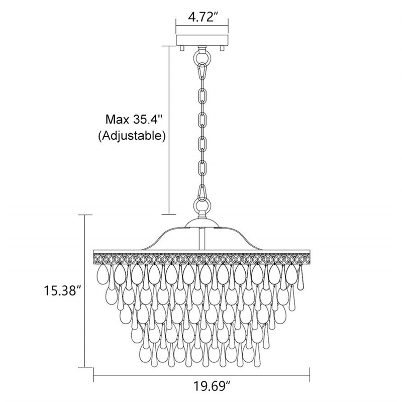 House of Hampton® Jodon LED Tiered Chandelier | Wayfair