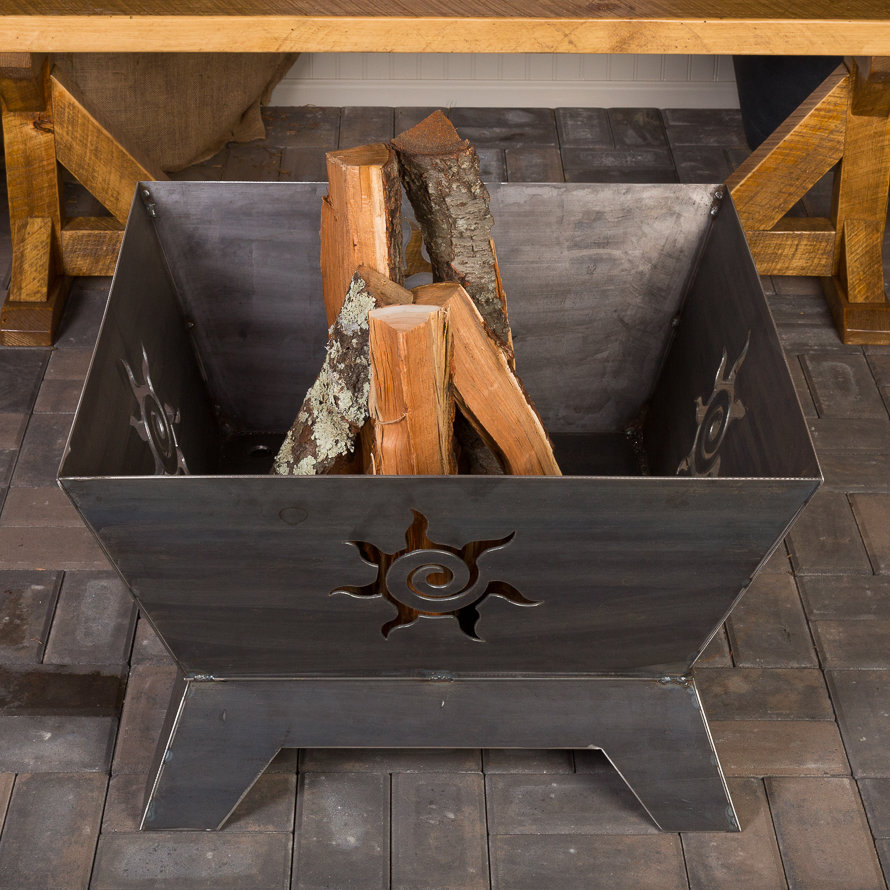 Wrought Studio Easterbrooks Fire Mate Steel Wood Burning Fire Pit ...