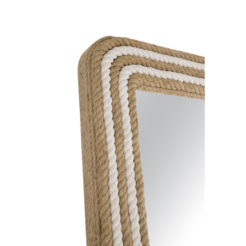 Birch Lane™ Doria Rectangle Rope Floor Mirror | Wayfair