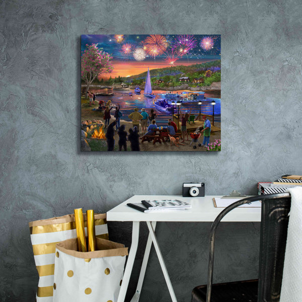 Red Barrel Studio® Epic Graffiti 'Summer Fireworks 2' By Bigelow Illu ...