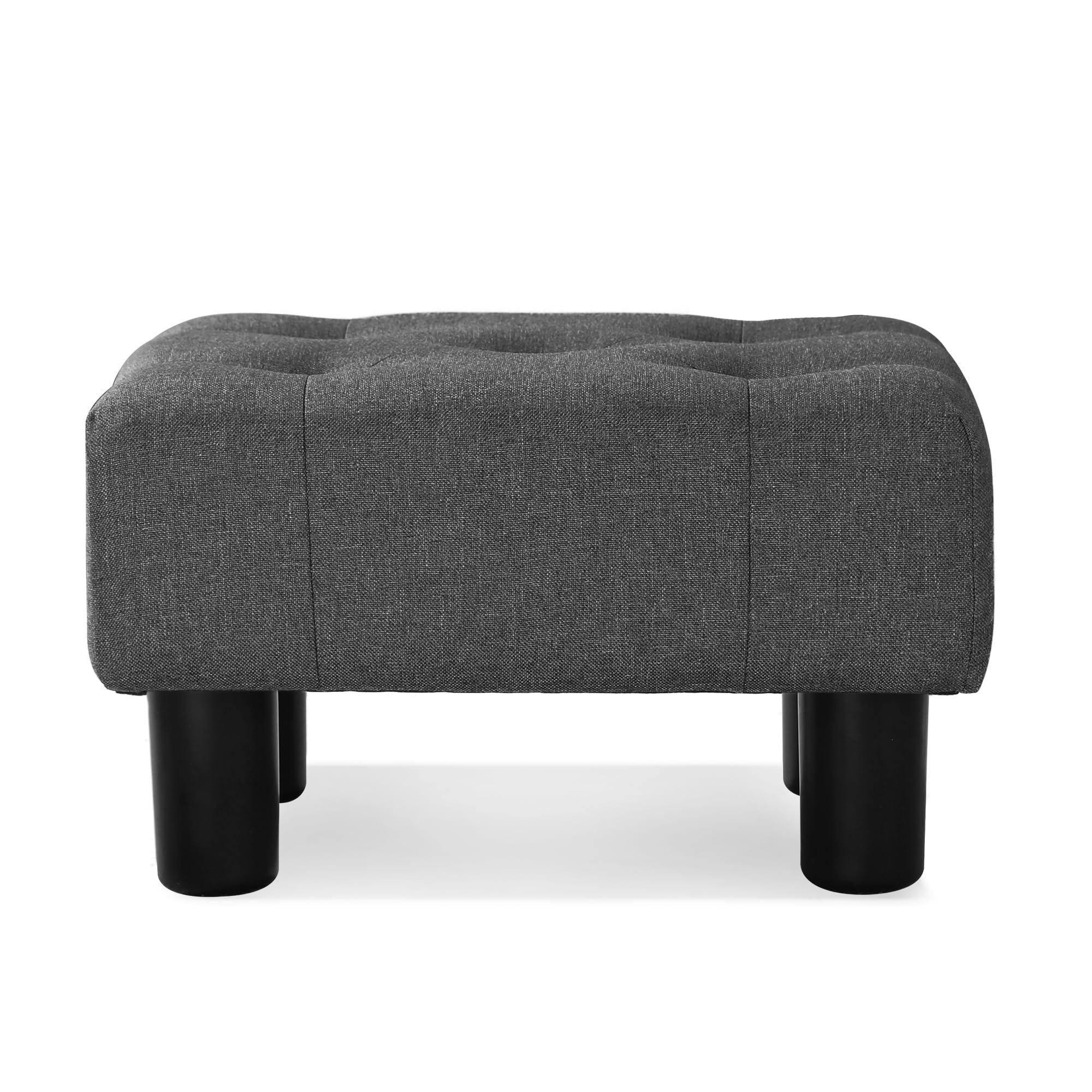 Ebern Designs Small Tufted Foot Stool, Fabric Foot Stools Ottoman With ...