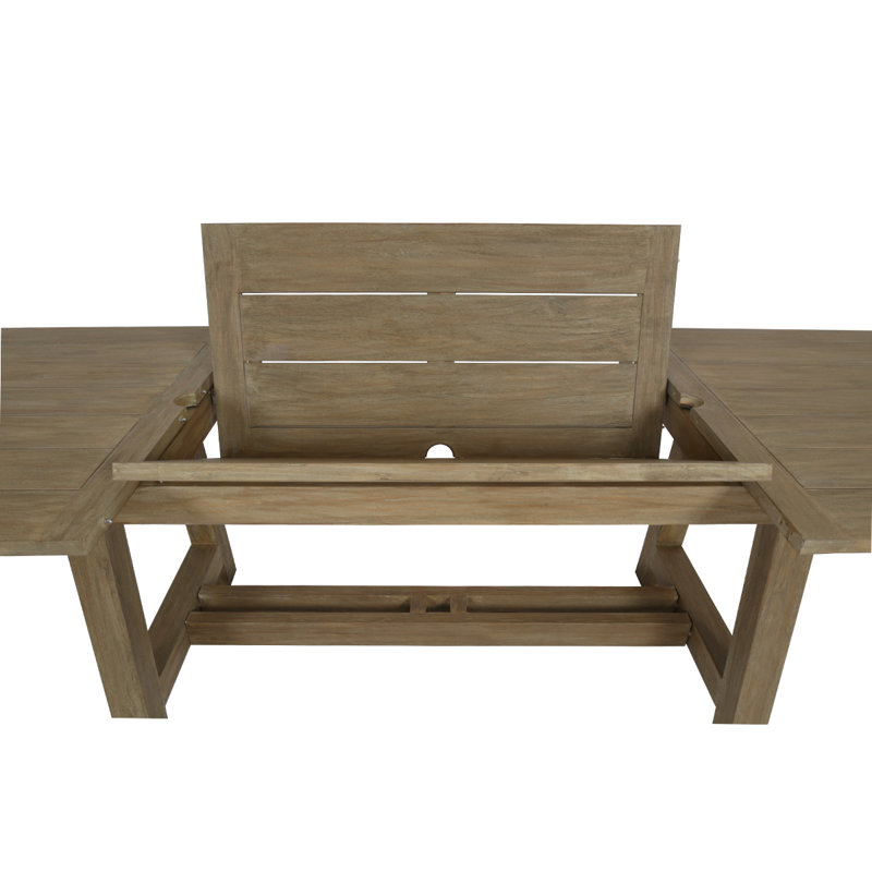 Joss & Main Vienna Extension Teak Outdoor Dining Table | Joss & Main