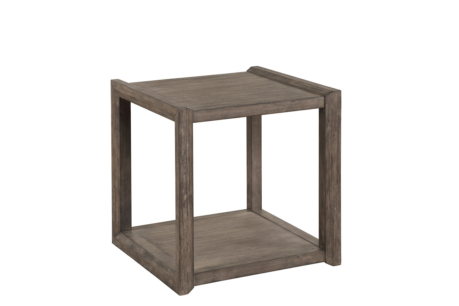 Gracie Oaks Iknoor Side Table, No Assembly Required, Smoky Greige ...