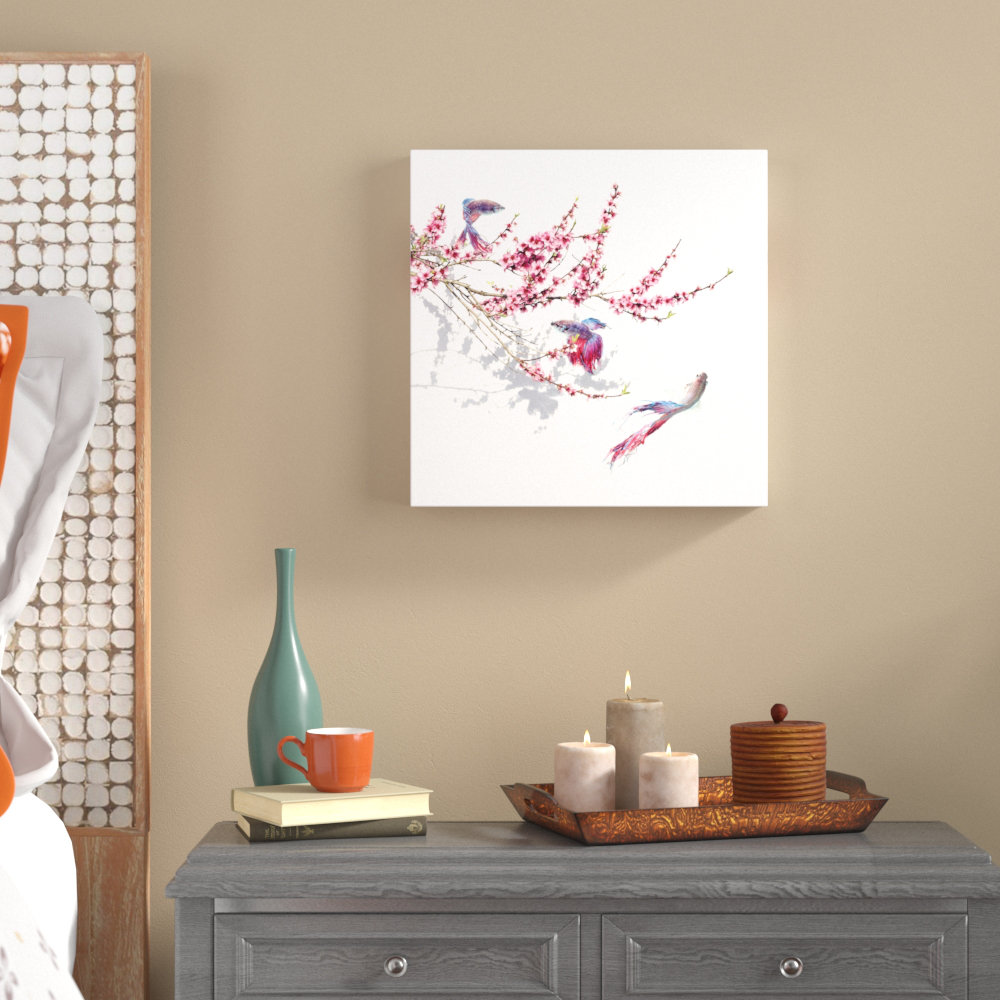 World Menagerie 'Springtime Haiku ' Graphic Art Print | Wayfair