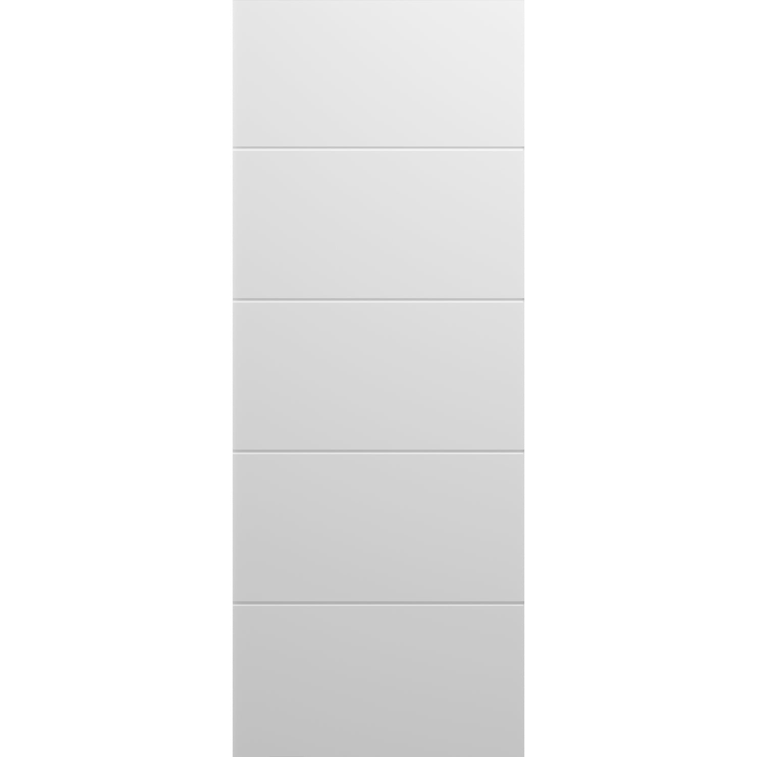 SARTODOORS Planum Flush Solid Manufactured Wood Standard White Door ...