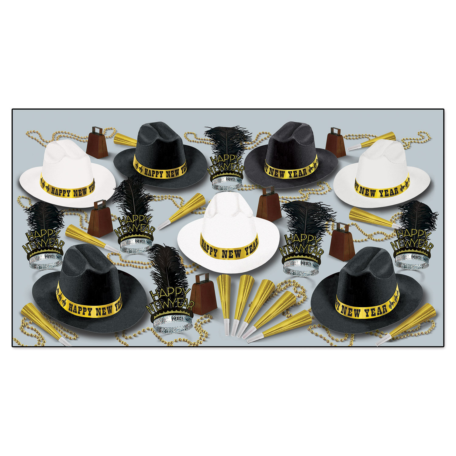 The Holiday Aisle® Western Nights Party Hat Set | Wayfair