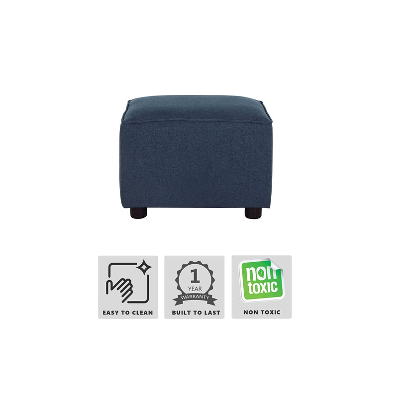 Latitude Run® 20" Wide Rectangle Footstool Ottoman & Reviews | Wayfair