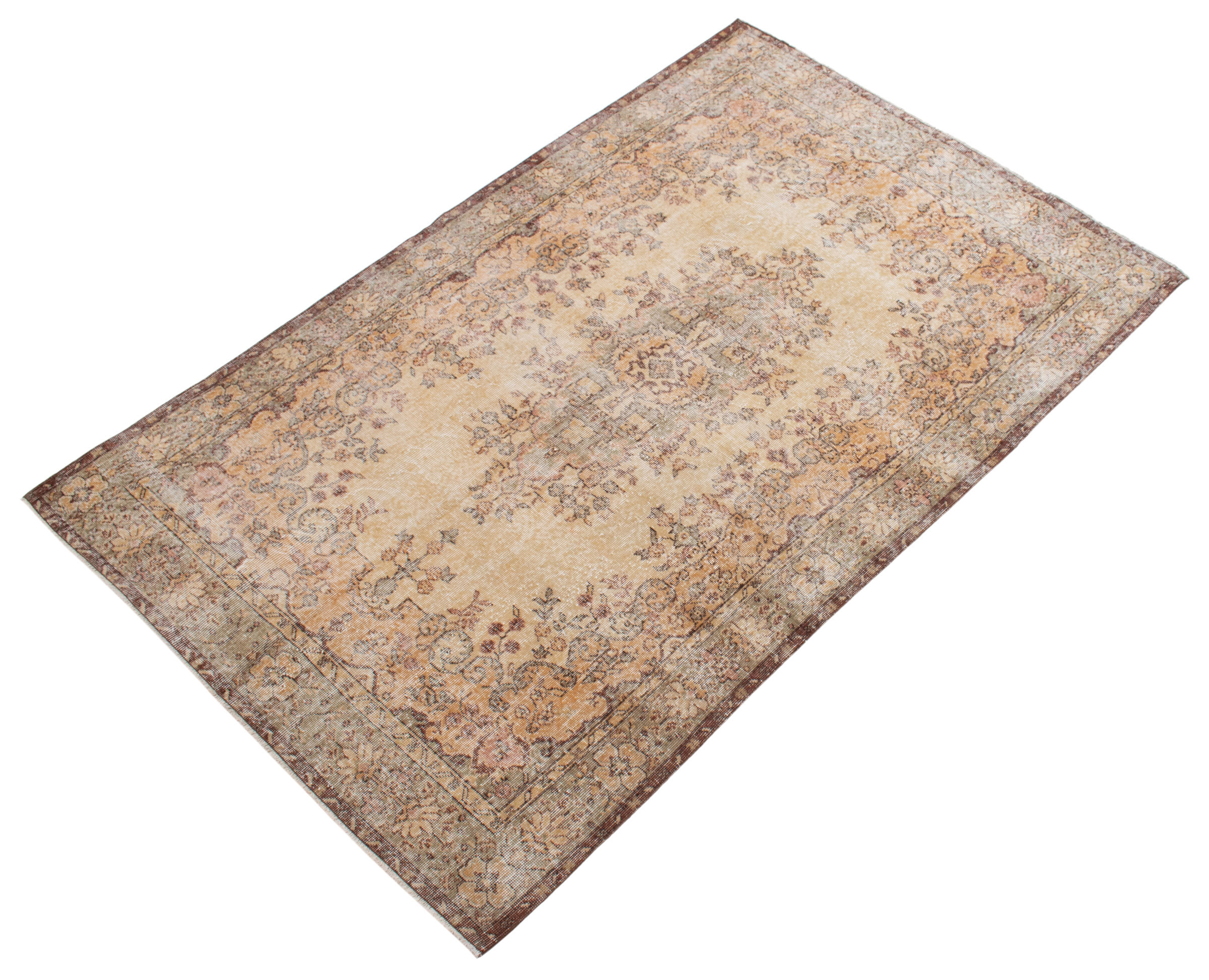 ECARPETGALLERY Melis Vintage Beige Rug 5'3" X 8'4" | Wayfair