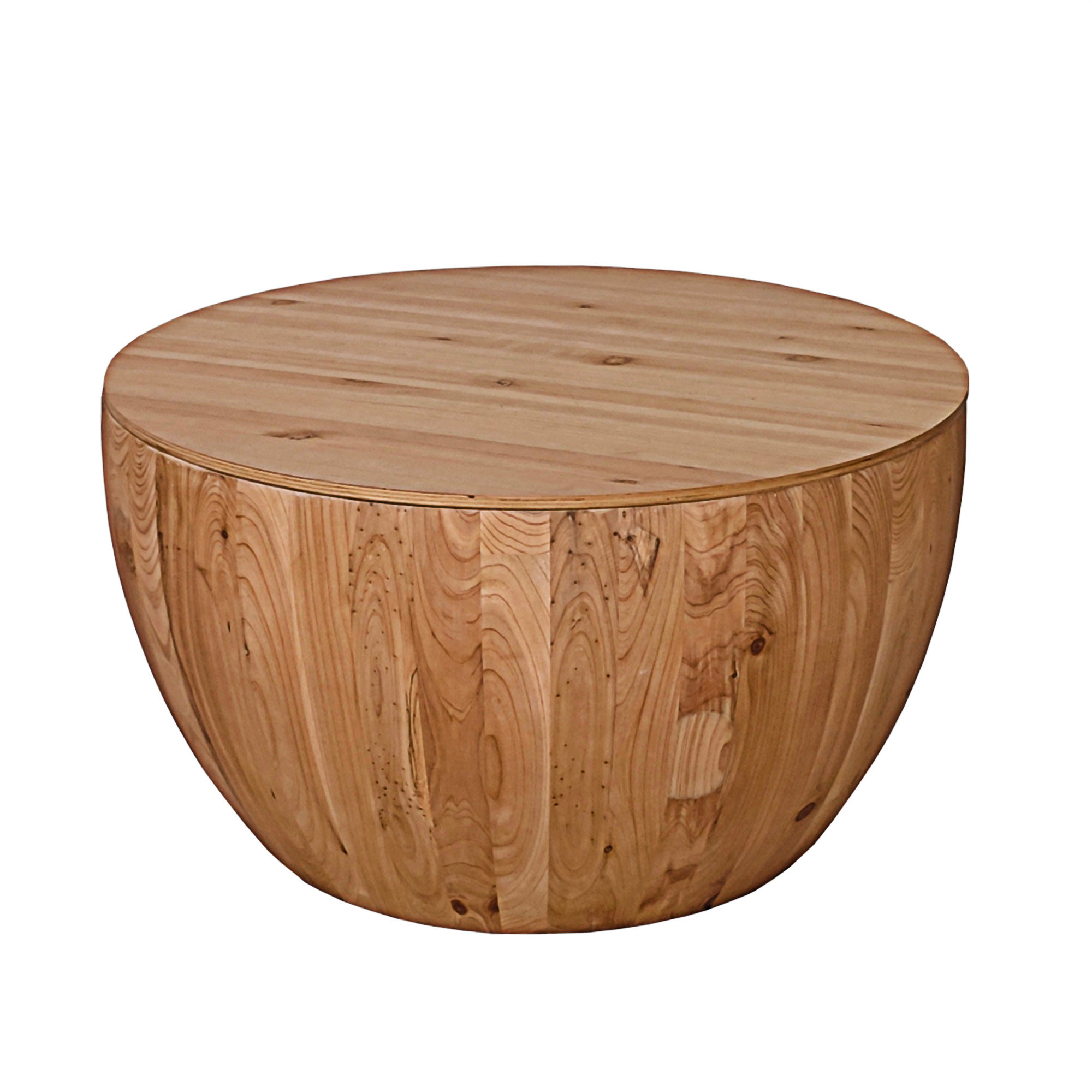 Loon Peak® 31.50"Vintage Style Bucket Shaped Coffee Table For Office ...