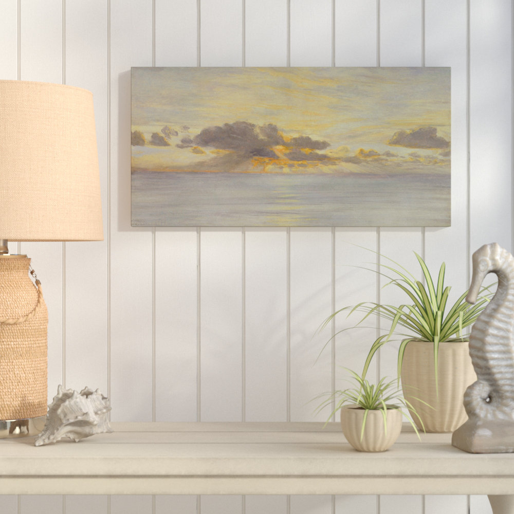 Highland Dunes 'Rectangle 'Sunset' Print on Wrapped Canvas | Wayfair