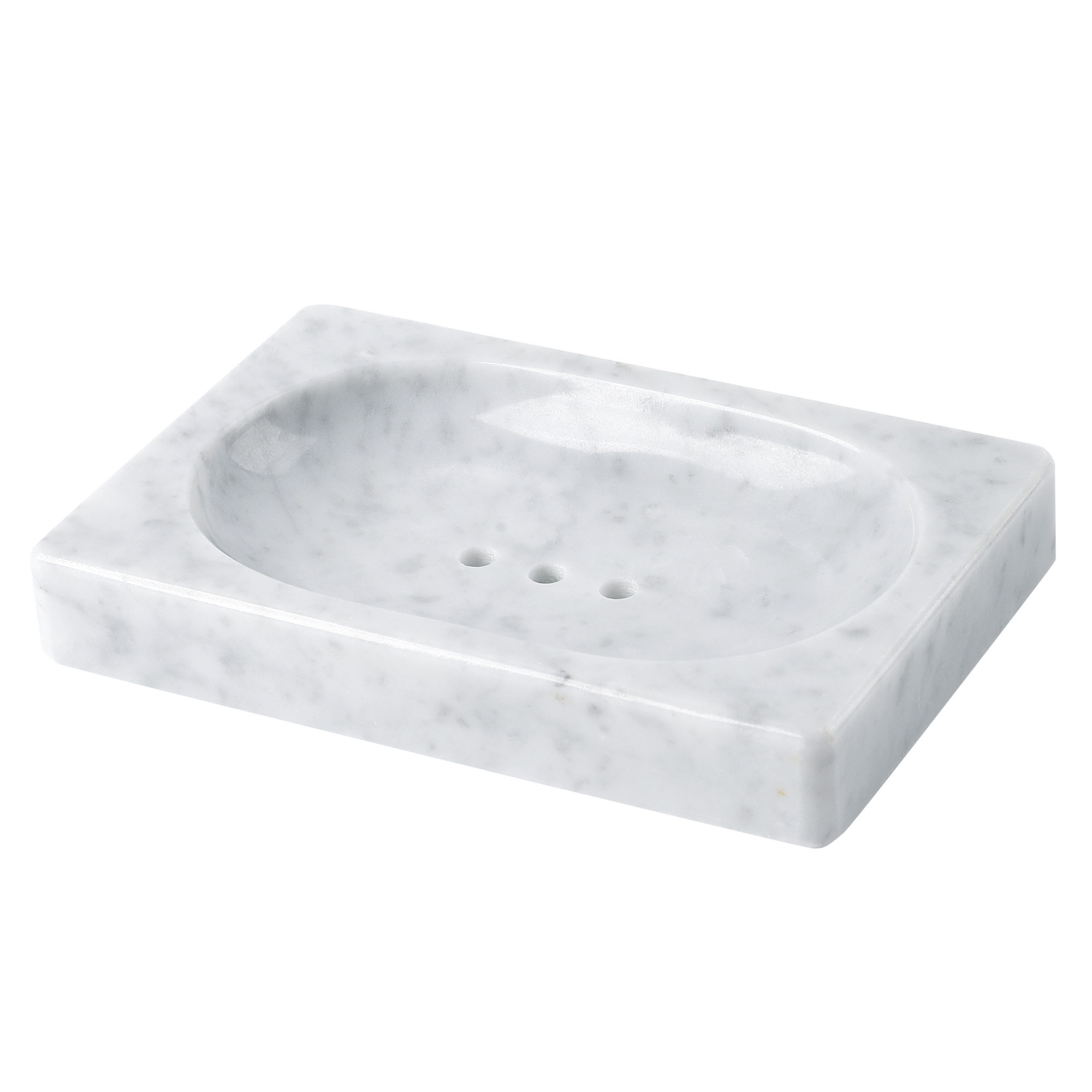 Wrought Studio™ Natural Marble Soap Tray | Wayfair