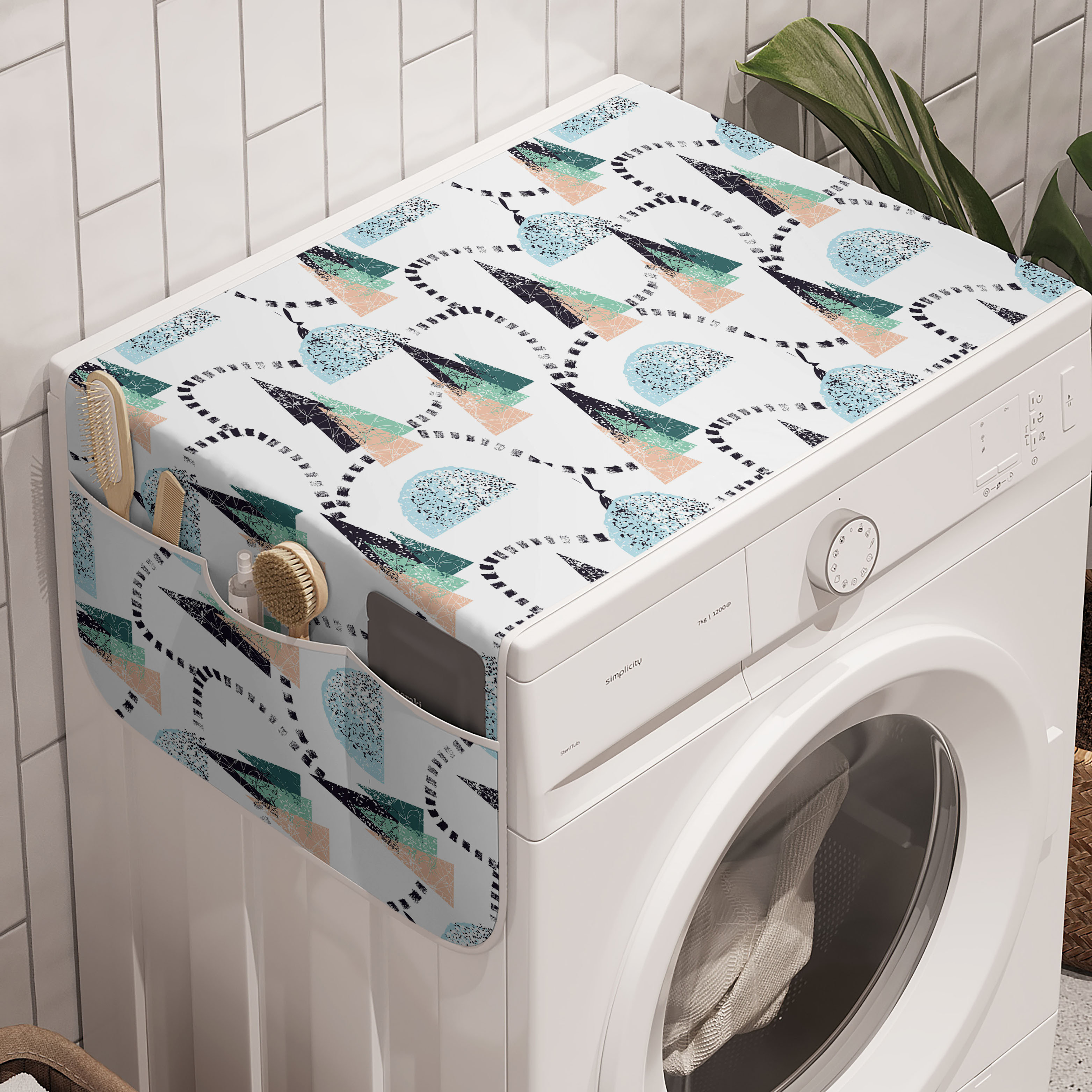 East Urban Home Bunny Washing Machine Organizer Pack of 2 47" x 18.5 ...