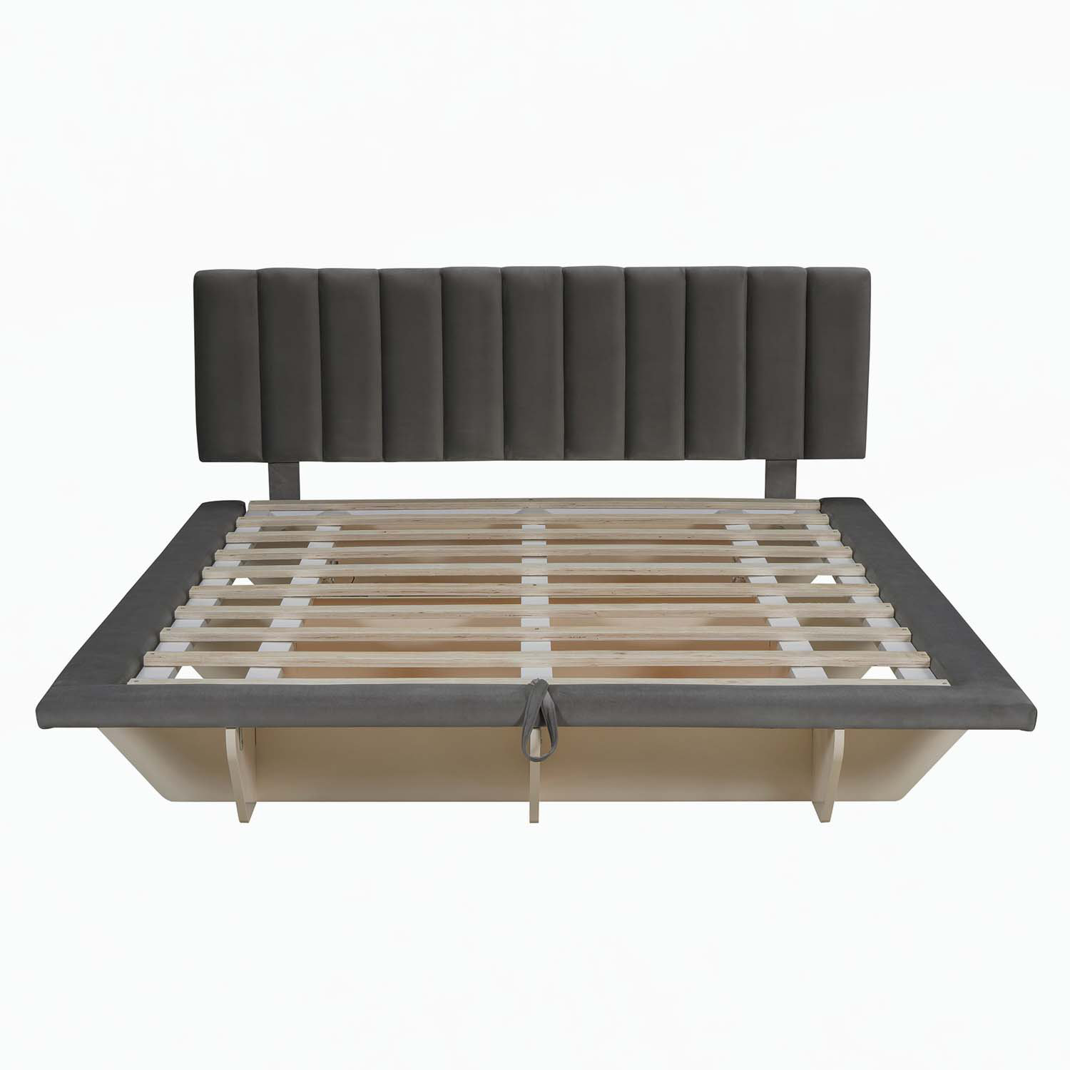 Mercer41 Luxurious Upholstered Platform Bed with Advanced Features for ...