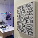 Ebern Designs " Virtues Black And White " on Canvas & Reviews | Wayfair